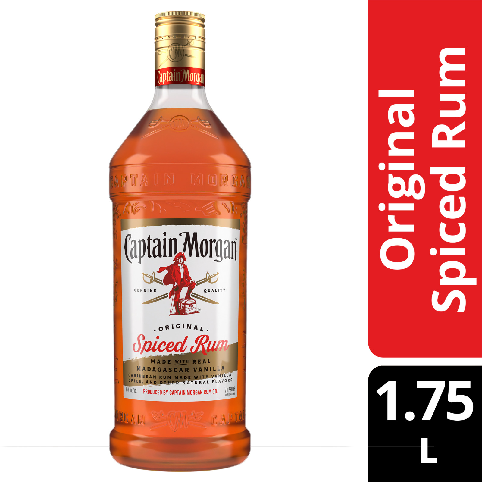 Captain Morgan Original Spiced Rum (Made with Real Madagascar Vanilla ...