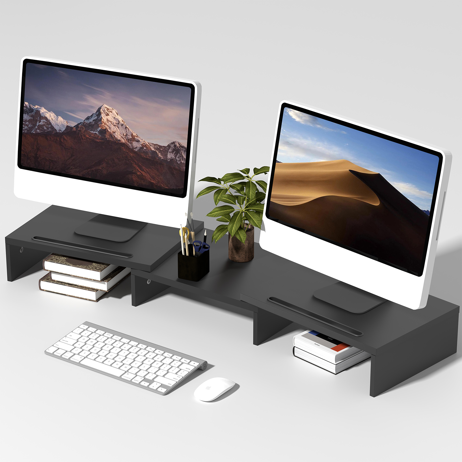 SUPER JOY Dual Monitor Stand Riser for 2 Monitors, Monitor Stand for ...