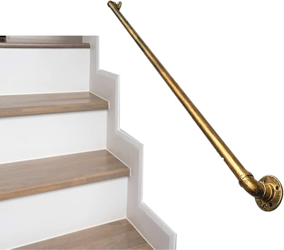 MObyat Stair Banister Handrail for Walls Complete Kit,Wall Balusters ...