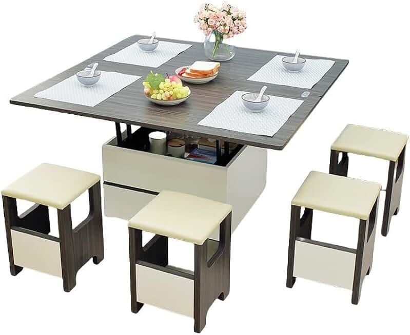 Lift Top Coffee Table with Hidden Storage, 3 in 1 Multi-Function Modern ...