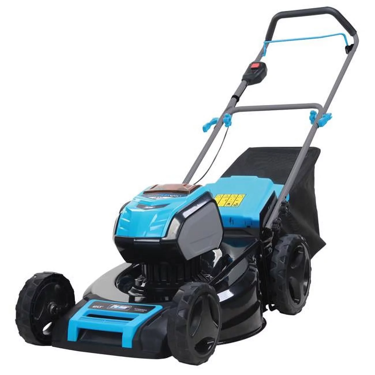 Pulsar 20 in. 56 V Cordless Electric Lawn Mower, Blue - Overstock ...