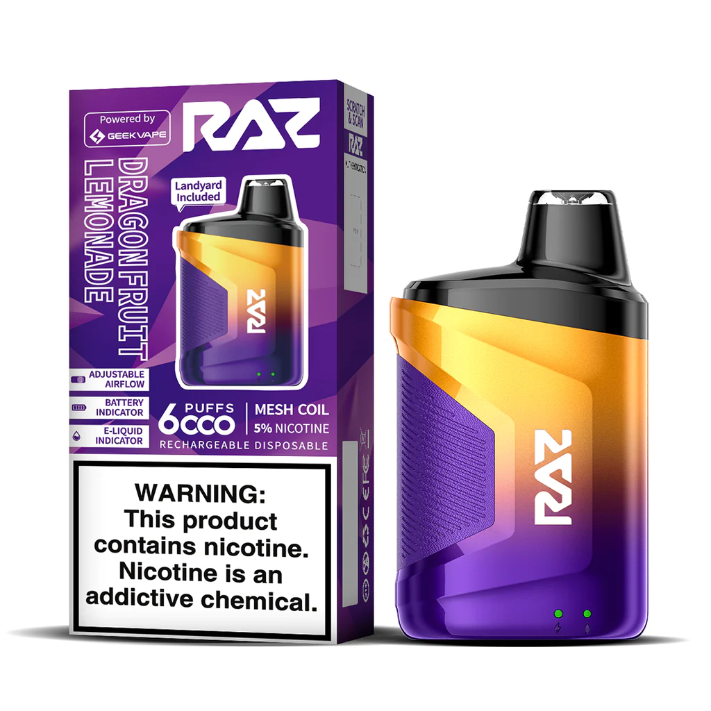 RAZ CA6000 Disposable-Dragon Fruit Lemonade - raz vape