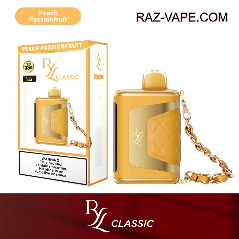 RAZ RYL Classic 35K Peach Passionfruit Disposable | 35K Puffs Tropical ...
