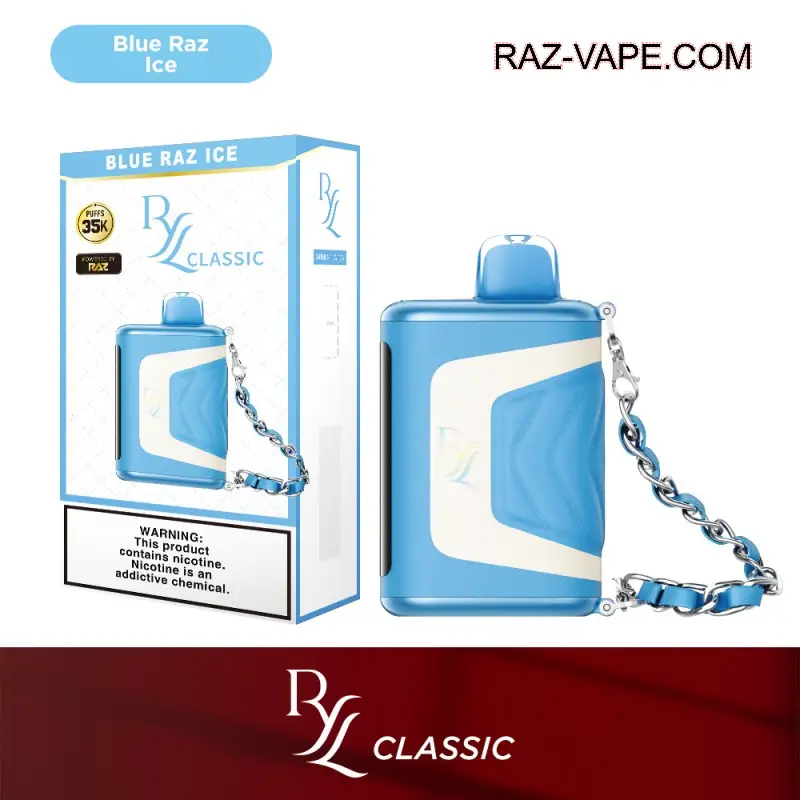 RAZ RYL Classic 35K Blue Razz Ice Disposable Vape | 35,000 Puffs | 12 ...