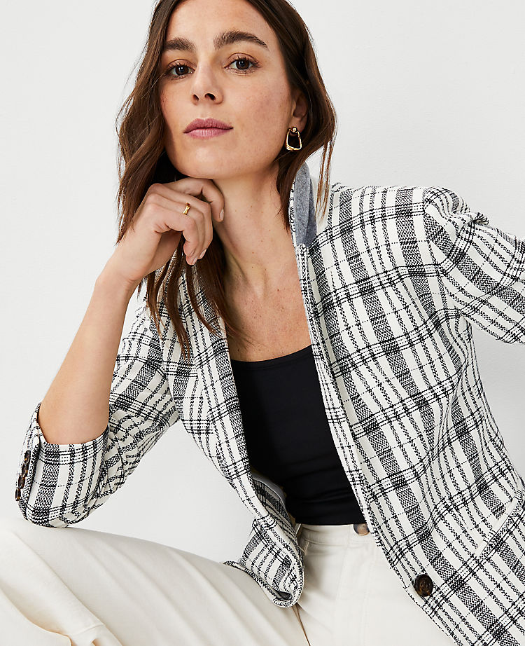 Ann Taylor The Hutton Blazer in Plaid