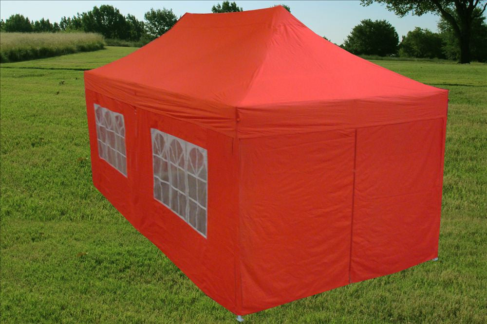 E Model 10x20 Red Pop Up Tent