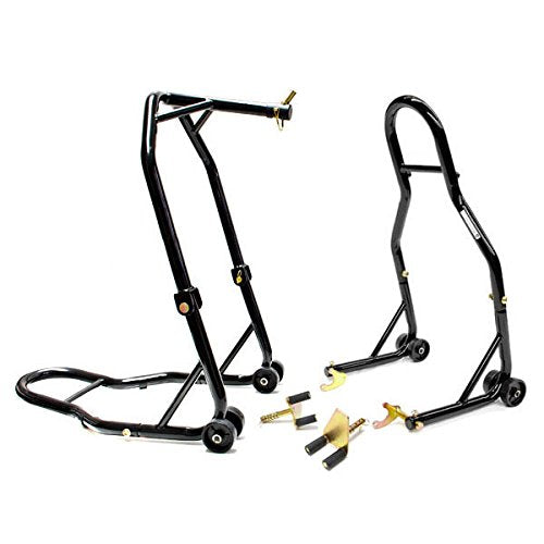 Motorcycle Front Triple Tree Rear Swingarm Spool Lift Combo Wheel Lift ...