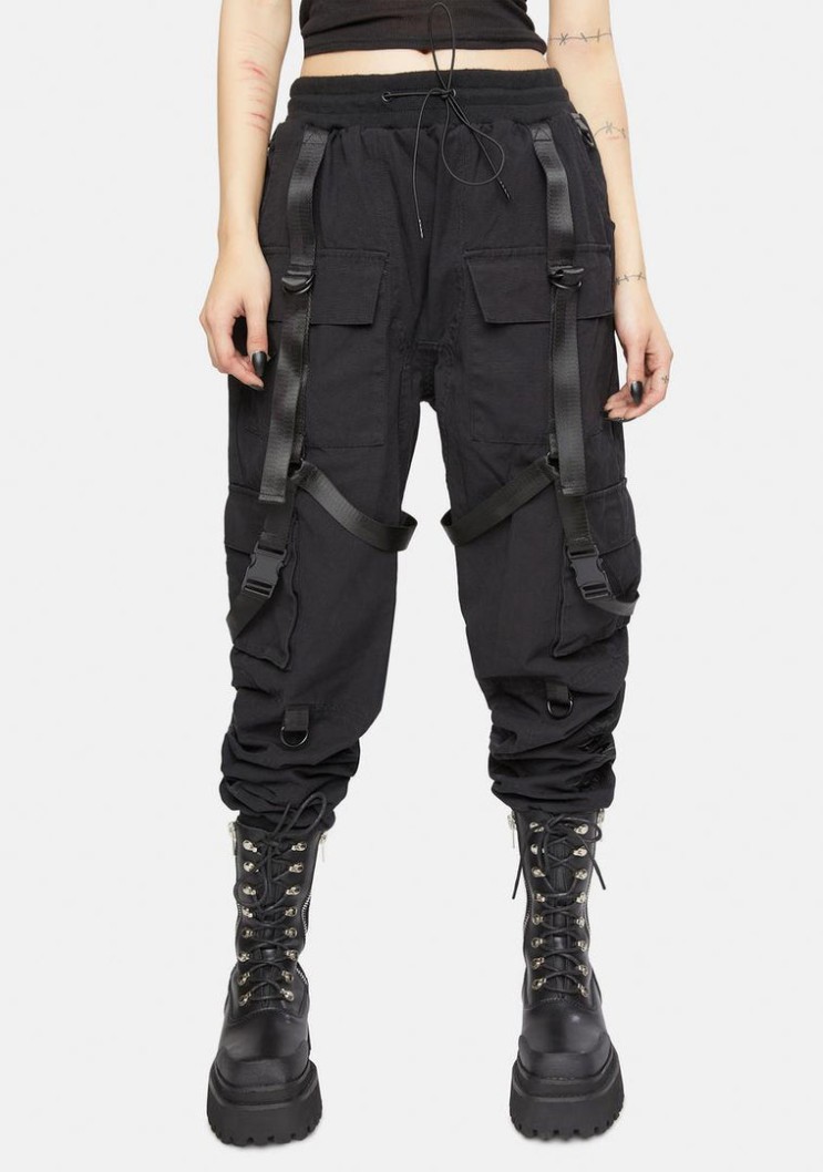 Outlet Best reviews of DARKER WAVS Synth Unisex Strappy Washed Cargo ...