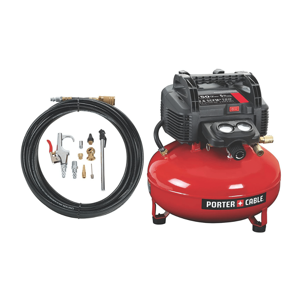 PorterCable OilFree UMC Pancake Compressor With 13Piece Accessory Kit