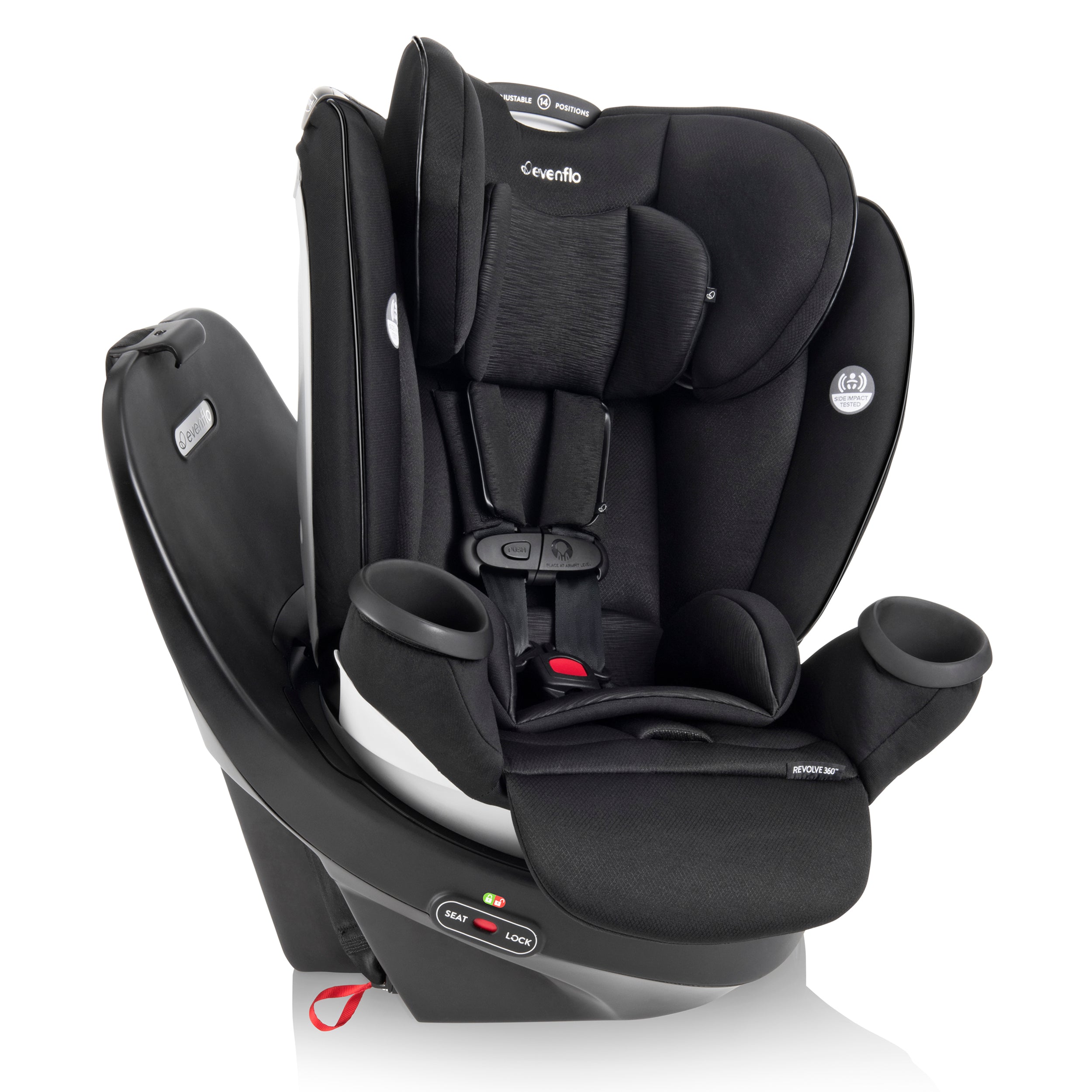 Evenflo GOLD Revolve360 Rotational AllInOne Convertible Car Seat Onyx Black