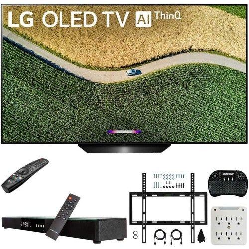 LG OLED55B9PUA B9 55 4K HDR Smart OLED TV with AI ThinQ 2019 Bundle ...