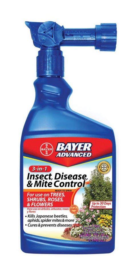 Outlet Bayer BioAdvanced 3-in-1 Insect Disease and Mite Control, 32oz ...