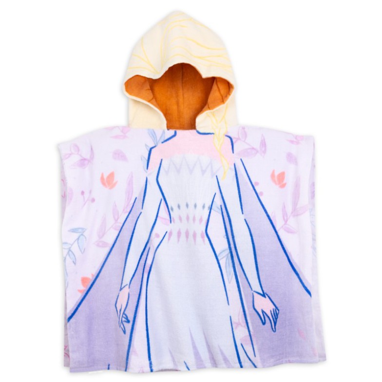 Outlet Disney Hot Sale Anna and Elsa Reversible Hooded Deluxe Beach ...