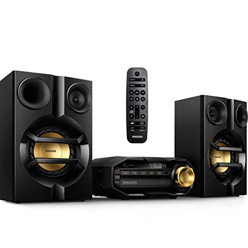 PHILIPS FX10 Bluetooth Stereo System for Home with CD Player MP3 USB FM ...