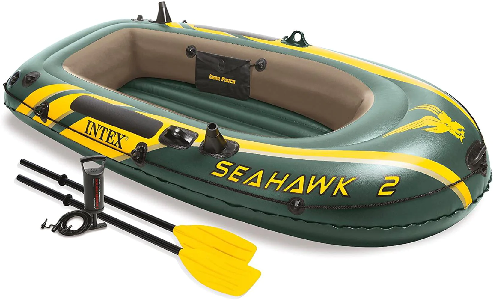 Intex Seahawk 2 Inflatable Boat, Three air chambers include inner ...