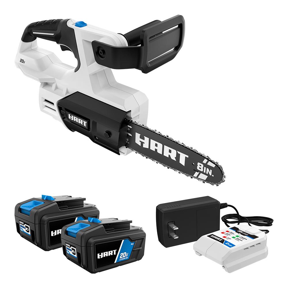 HART 2Pack 20Volt 4ah Batteries and Pruning Saw