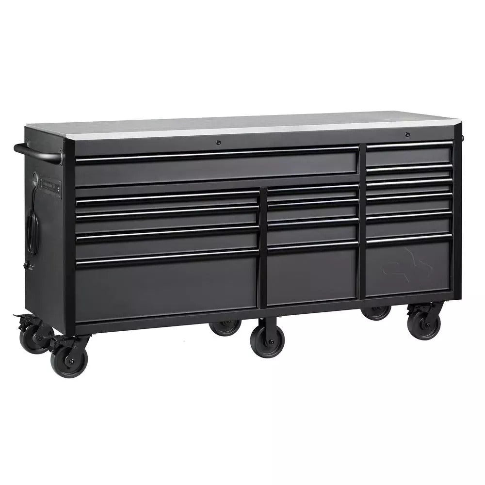 72 in W 15Drawer Deep Tool Chest Mobile Workbench