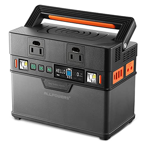 ALLPOWERS 300W Portable Power Station 288Wh Backup Battery Power