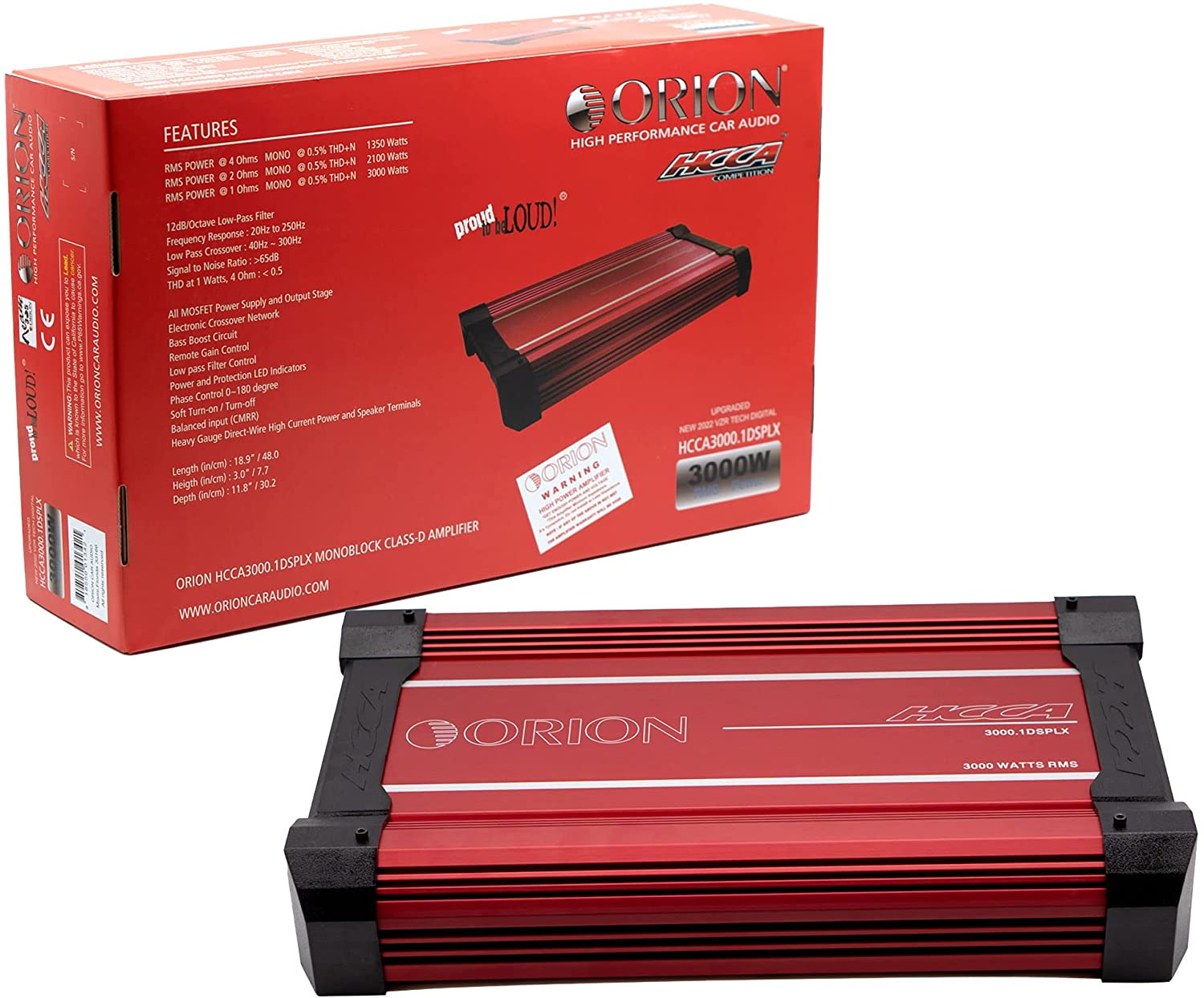 ORION HCCA30001DSPLX Serie Class D SPLX Mono Amplifier 3000W WATTS RMS ...