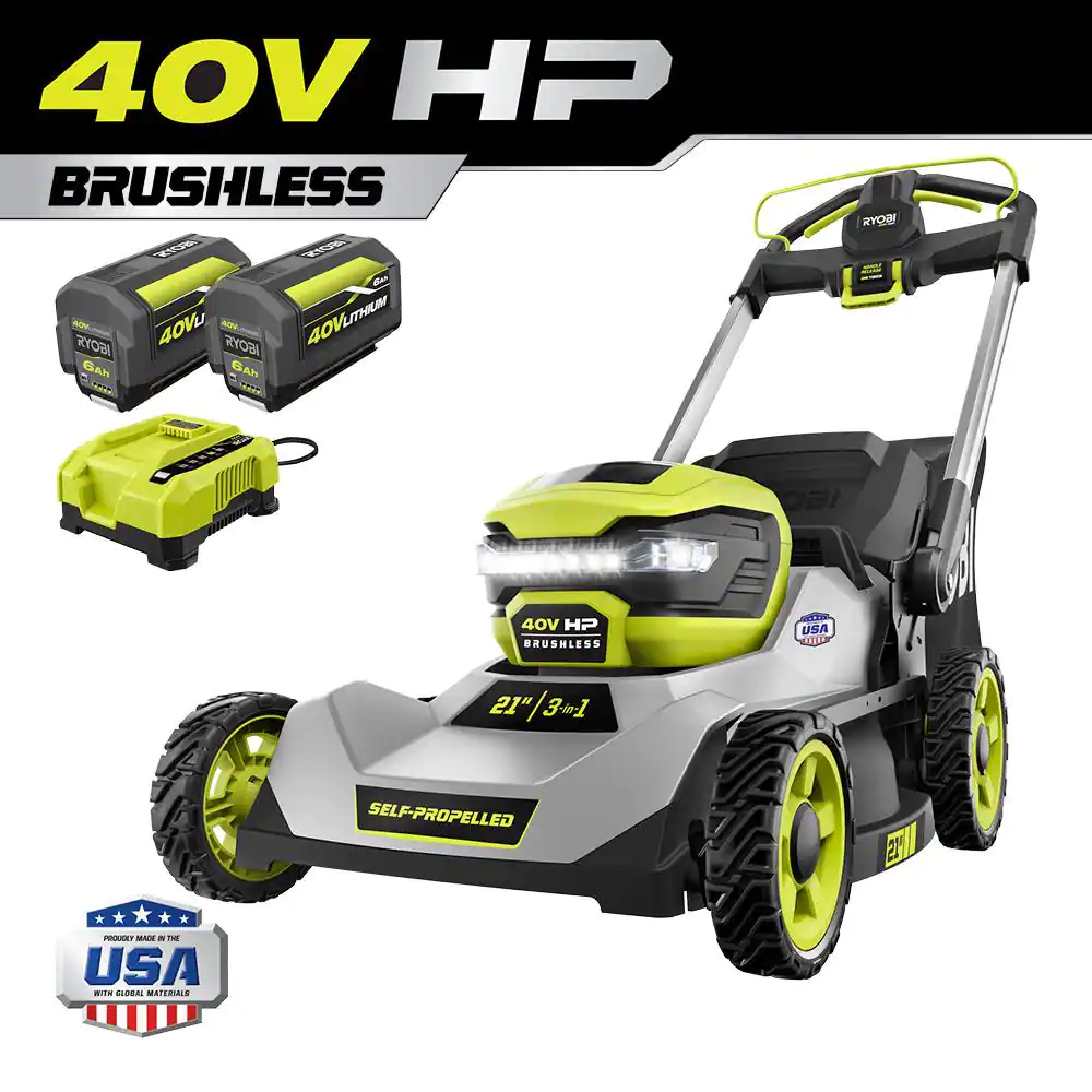 Ryobi 40V HP Brushless 21 in Cordless Battery Walk Behind SelfPropelled ...