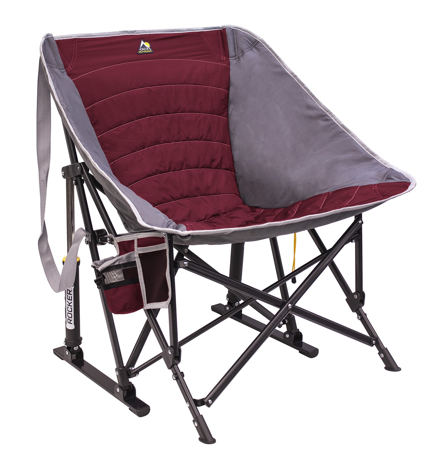 GCI Outdoor MaxRelax Pod Rocker Padded Foldable Rocking Camp Chair ...