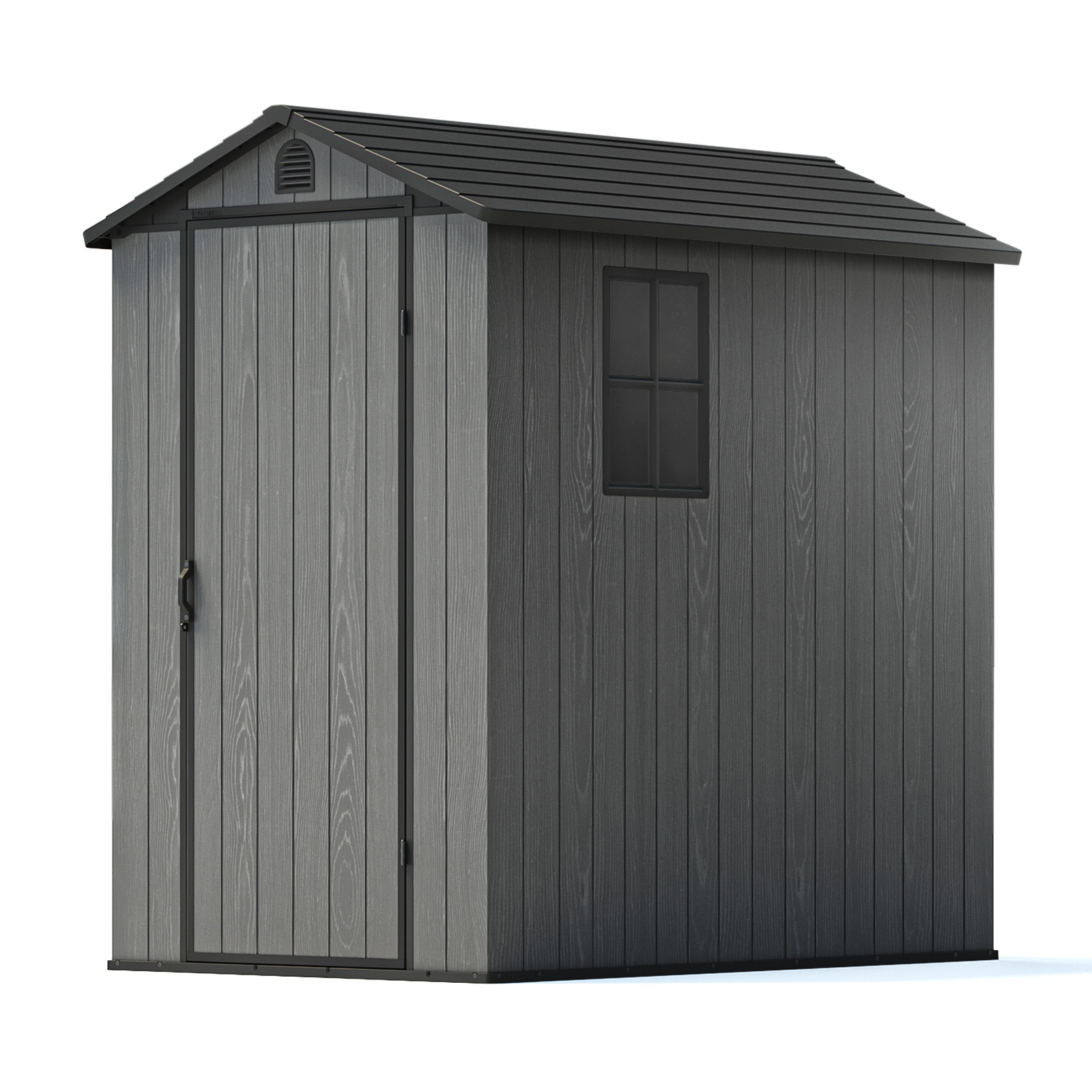 Patiowell 4x6 Plastic Shed for Outdoor Storage,Resin Shed with Window ...