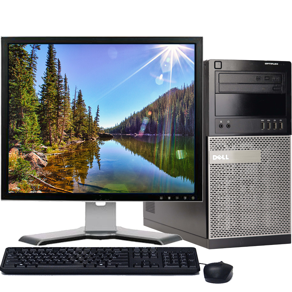 Restored Dell Desktop Computer Tower Core i3 Processor 8GB Memory 500GB ...