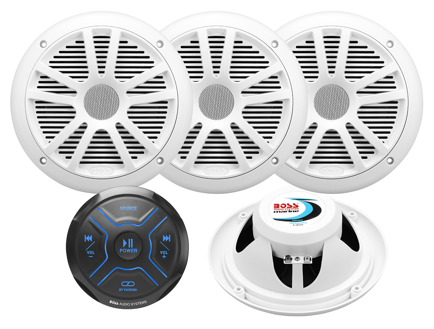 BOSS Audio Systems MG250W.64 Marine Boat Stereo Sound System Speaker ...