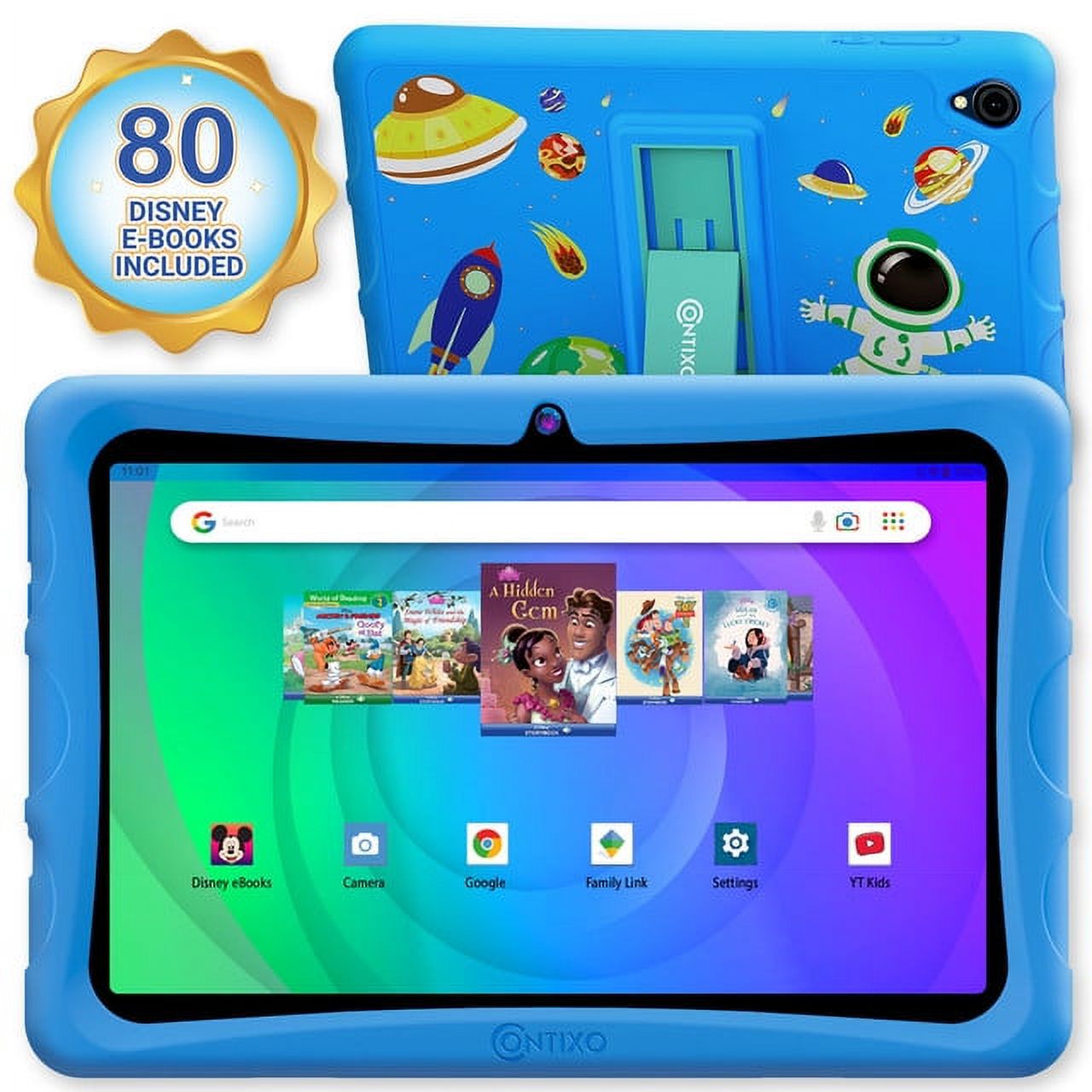 Contixo 10" Android Kids Tablet 64GB, Includes 80+ DisneyStorybooks ...