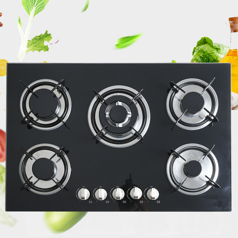 30 Inch Gas Cooktop Gas Hob Stovetop Natural Gas Cooktops Tempered ...