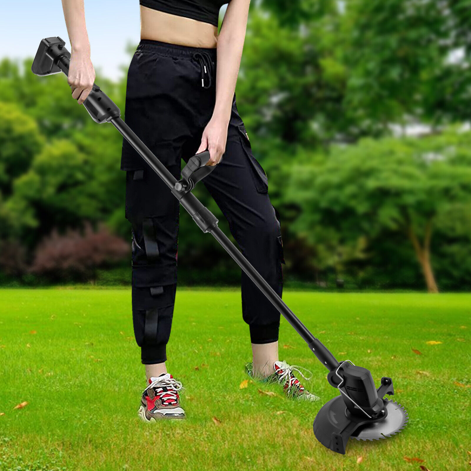 300W String Trimmer and Lawn Edger Grass Trimmer with Adjustable Head ...