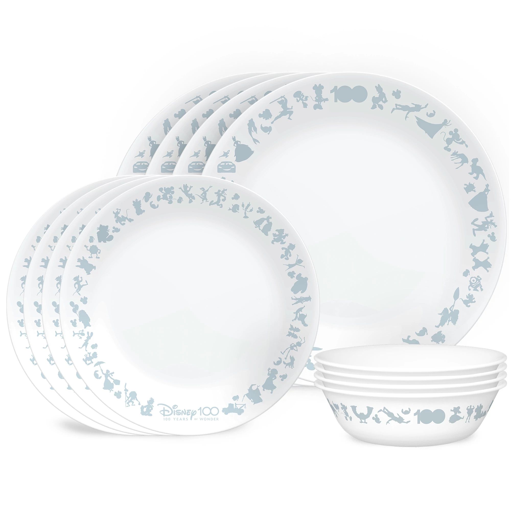 Corelle Disney Commemorative Series Characters 12-piece Dinnerware Set ...