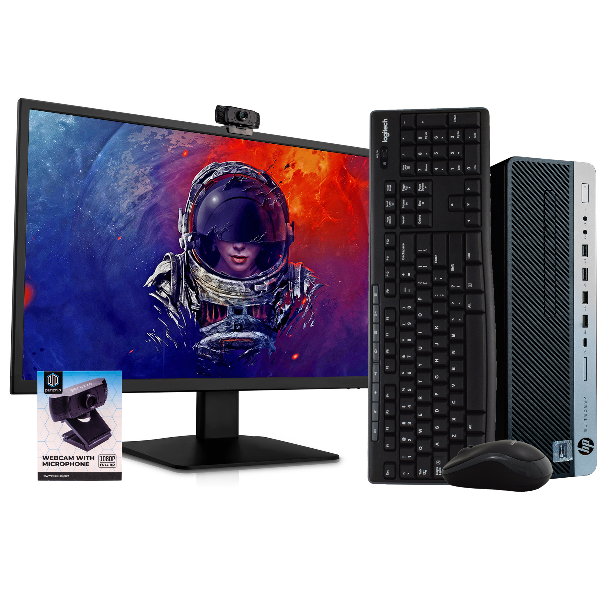 Restored HP EliteDesk 800G2 Desktop Tower Computer Bundle with 24 ...