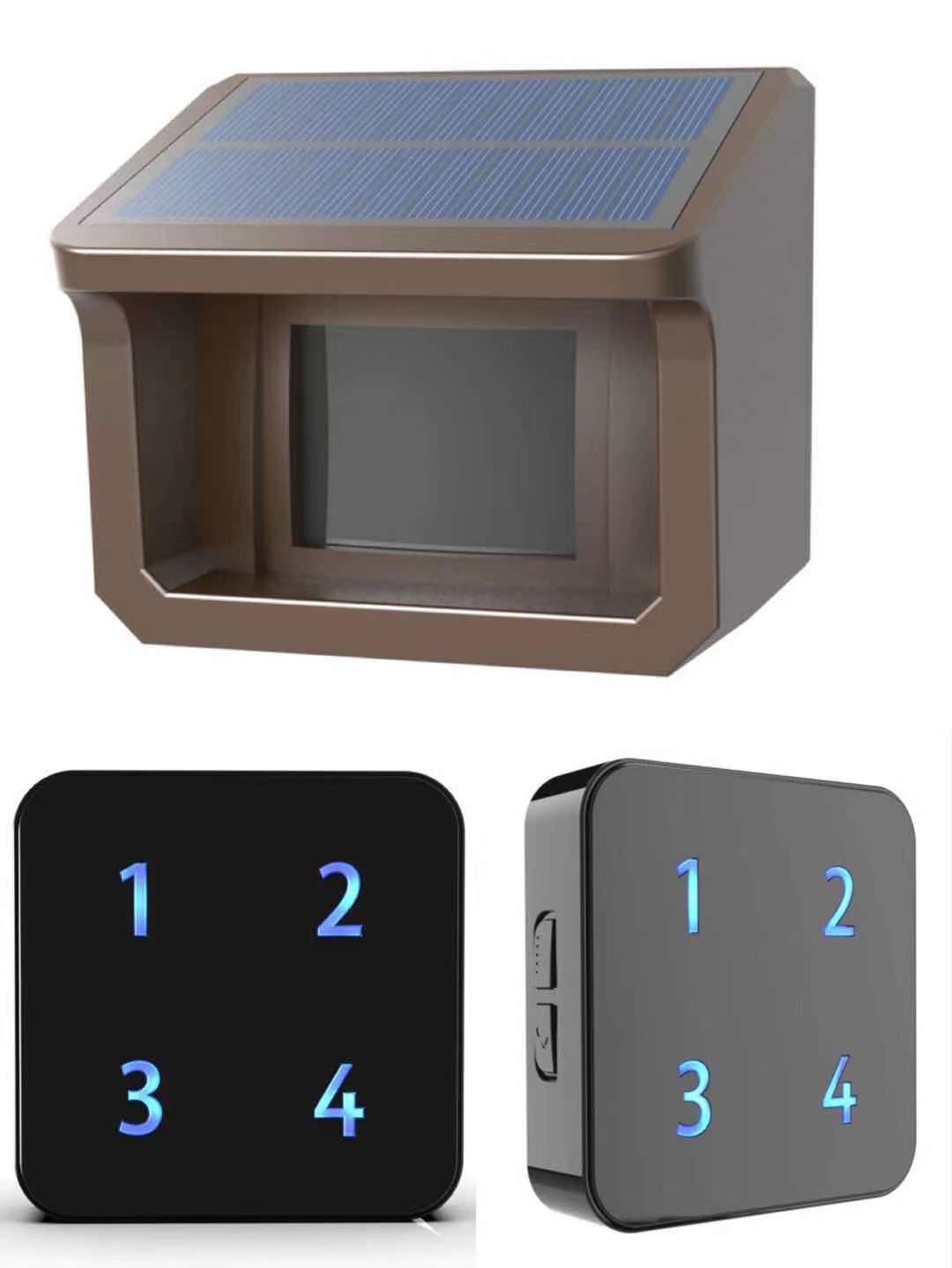 Driveway Alarms- 1/2Mile Solar Driveway Alarm System- Up to 70FT Wide ...