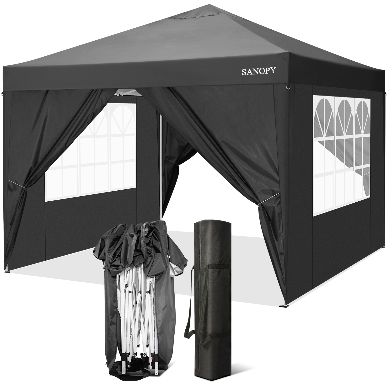 SANOPY 10'x10' Outdoor Canopy Tent Waterproof Pop Up Backyard Canopy ...