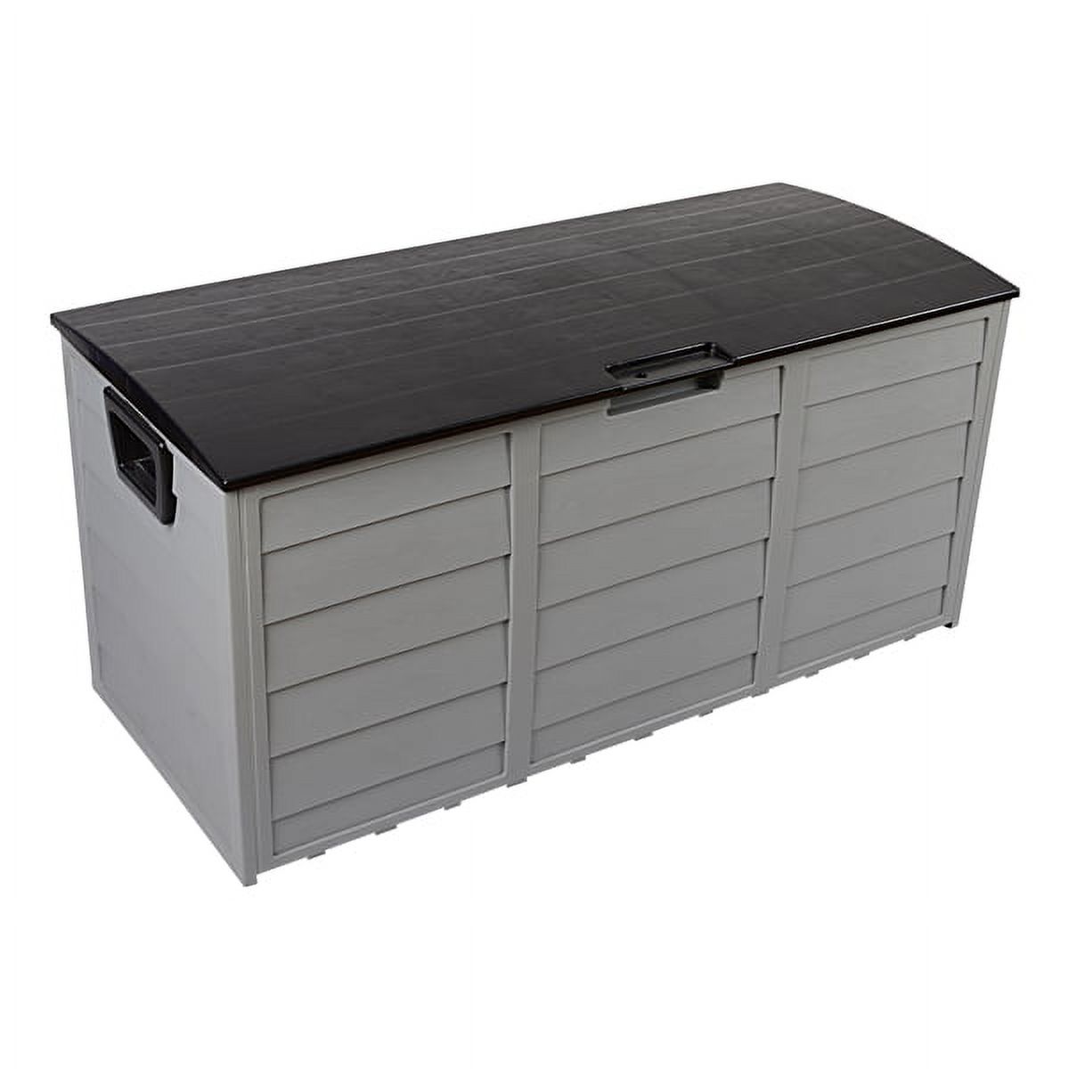 Fithood 75gal 260L Outdoor Garden Plastic Storage Deck Box Chest Tools ...