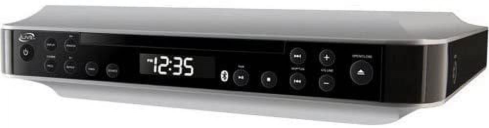 Bluetooth Under The Cabinet Kitchen Clock Radio with CD Player ...