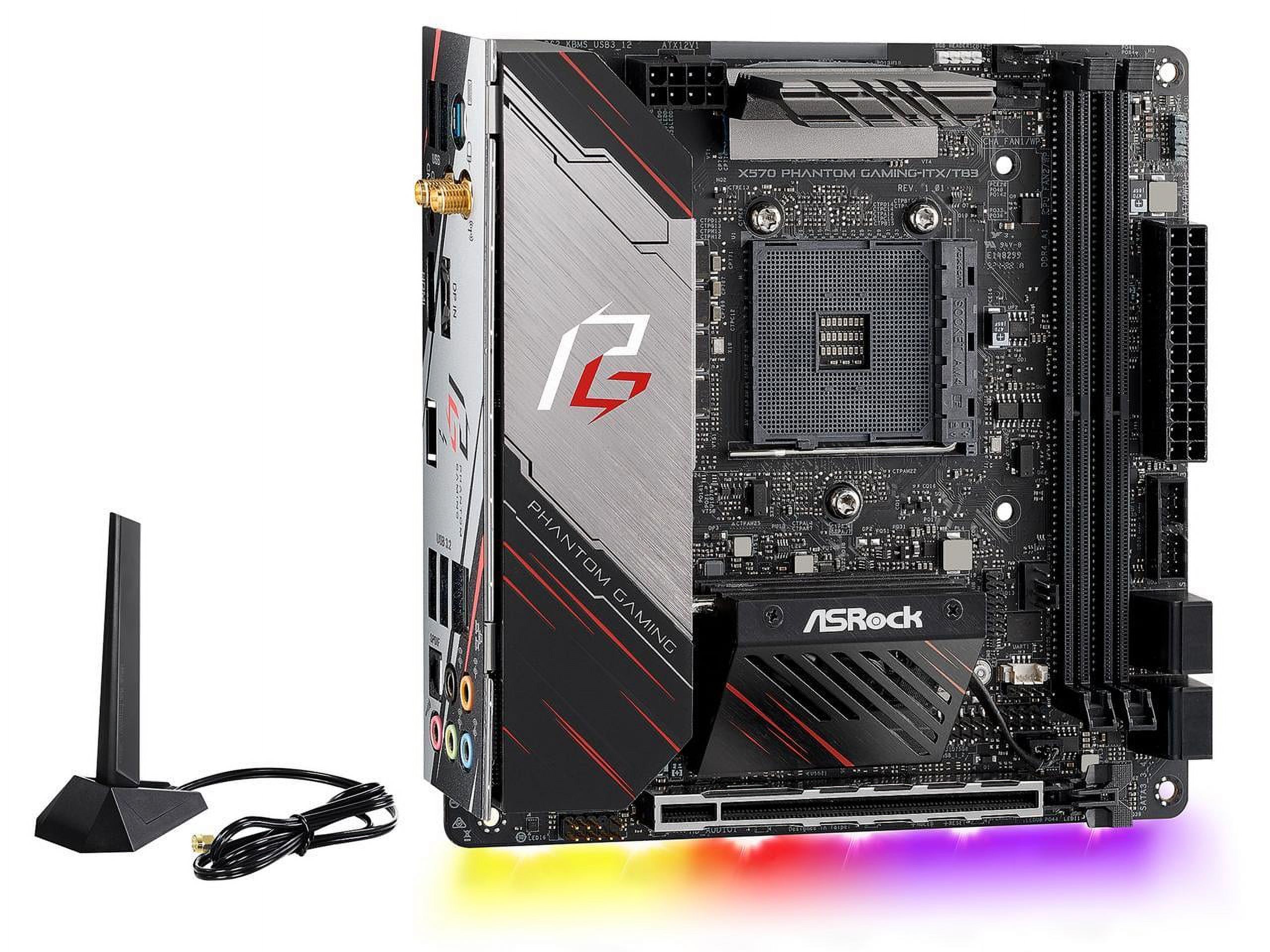 ASRock X570 PHANTOM GAMING-ITX/TB3 Mini ITX Thunderbolt 3 AMD ...