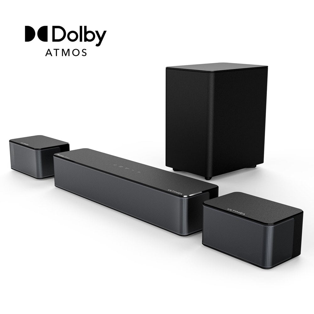 Ultimea 410W Dolby Atmos Sound Bar with Wireless Subwoofer - Immersive 5.1 Surround Sound System ...