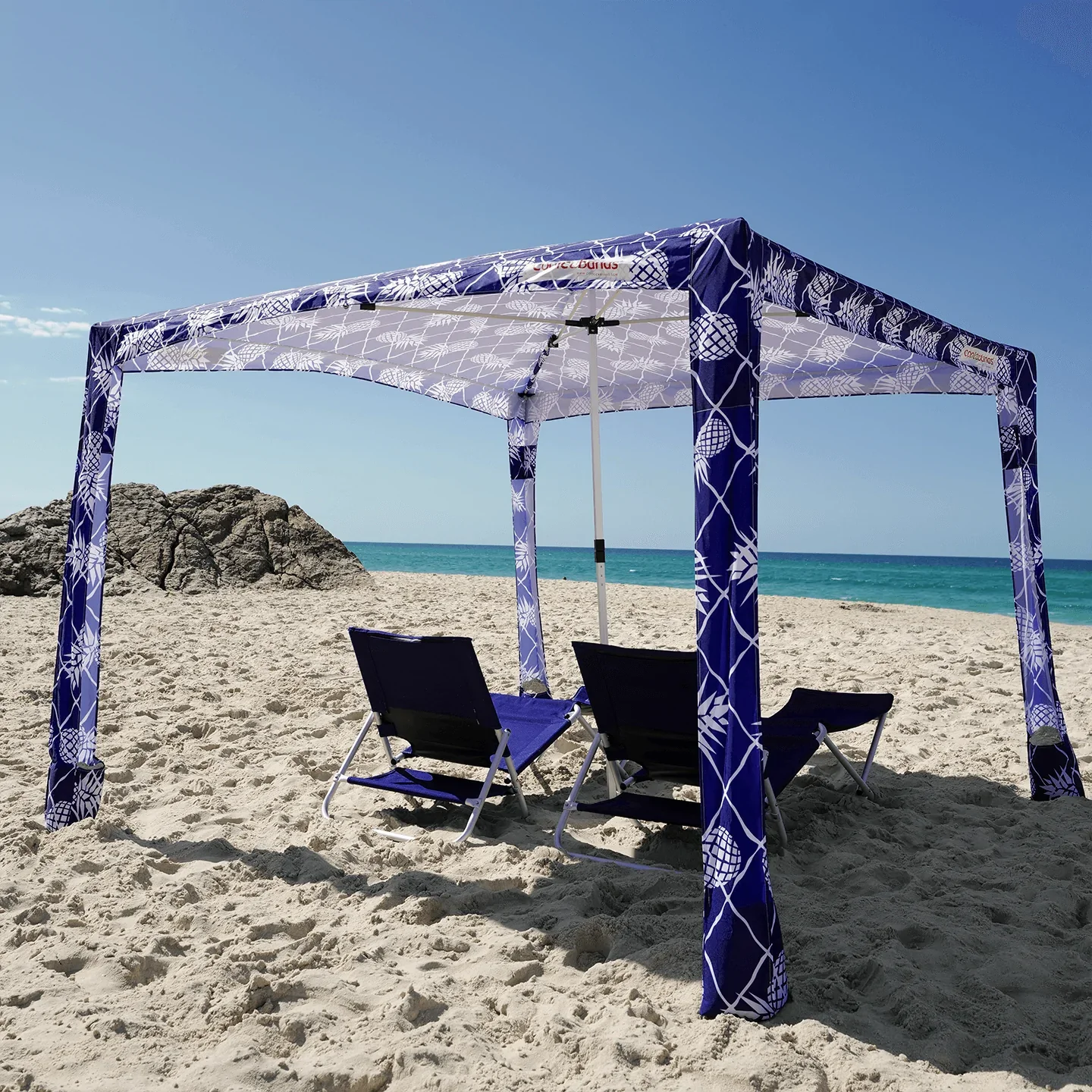 CoolCabanas Beach Cool Cabana Canopy Sun Shade Shelter Tent - 8 x 8 or ...