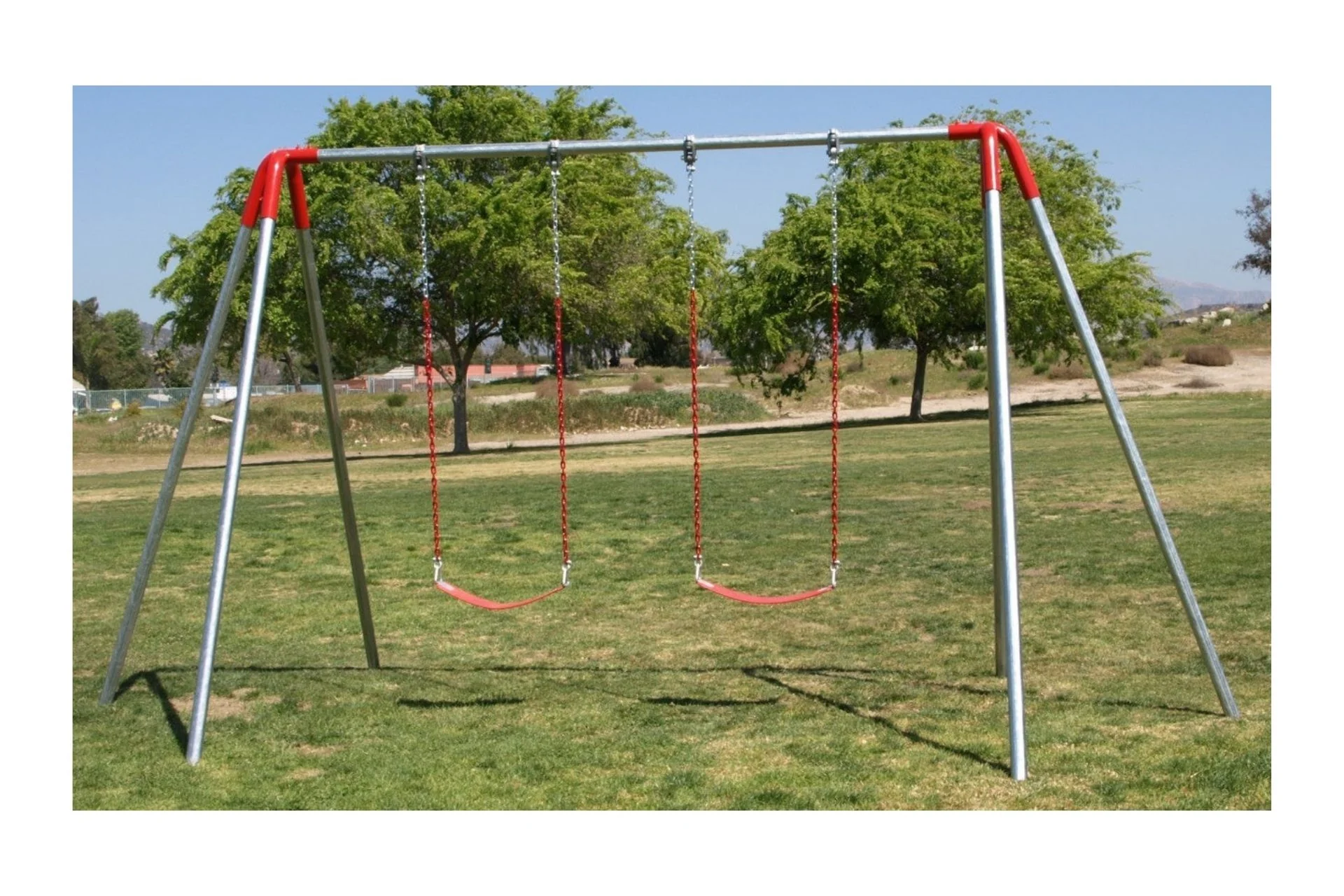 Heavy Duty 8 Foot High Swing Set - Texas Outlet