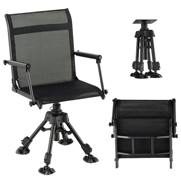 360° Swivel Silent Folding Hunting Blind Chair for Shooting Fishing ...