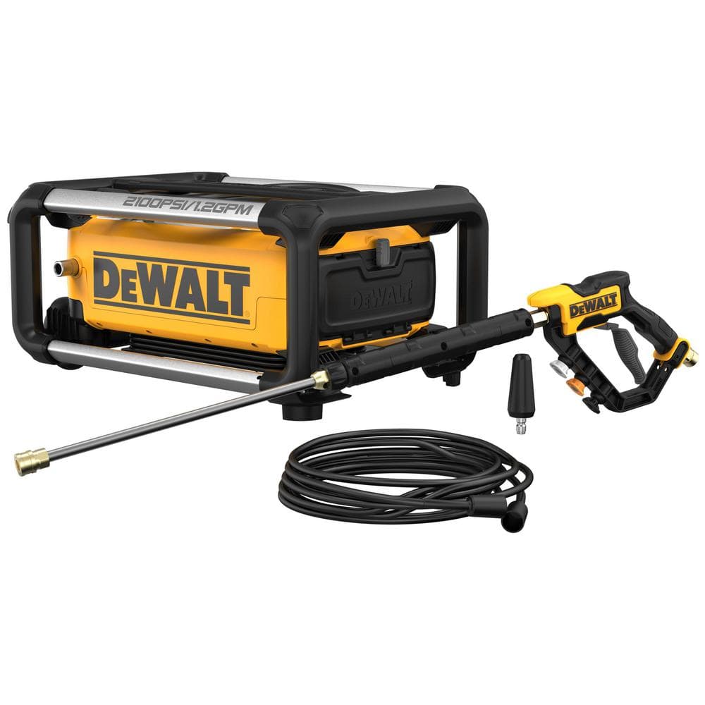 DEWALT 2100 PSI 1.2 GPM Cold Water Electric Pressure Washer DWPW2100 ...