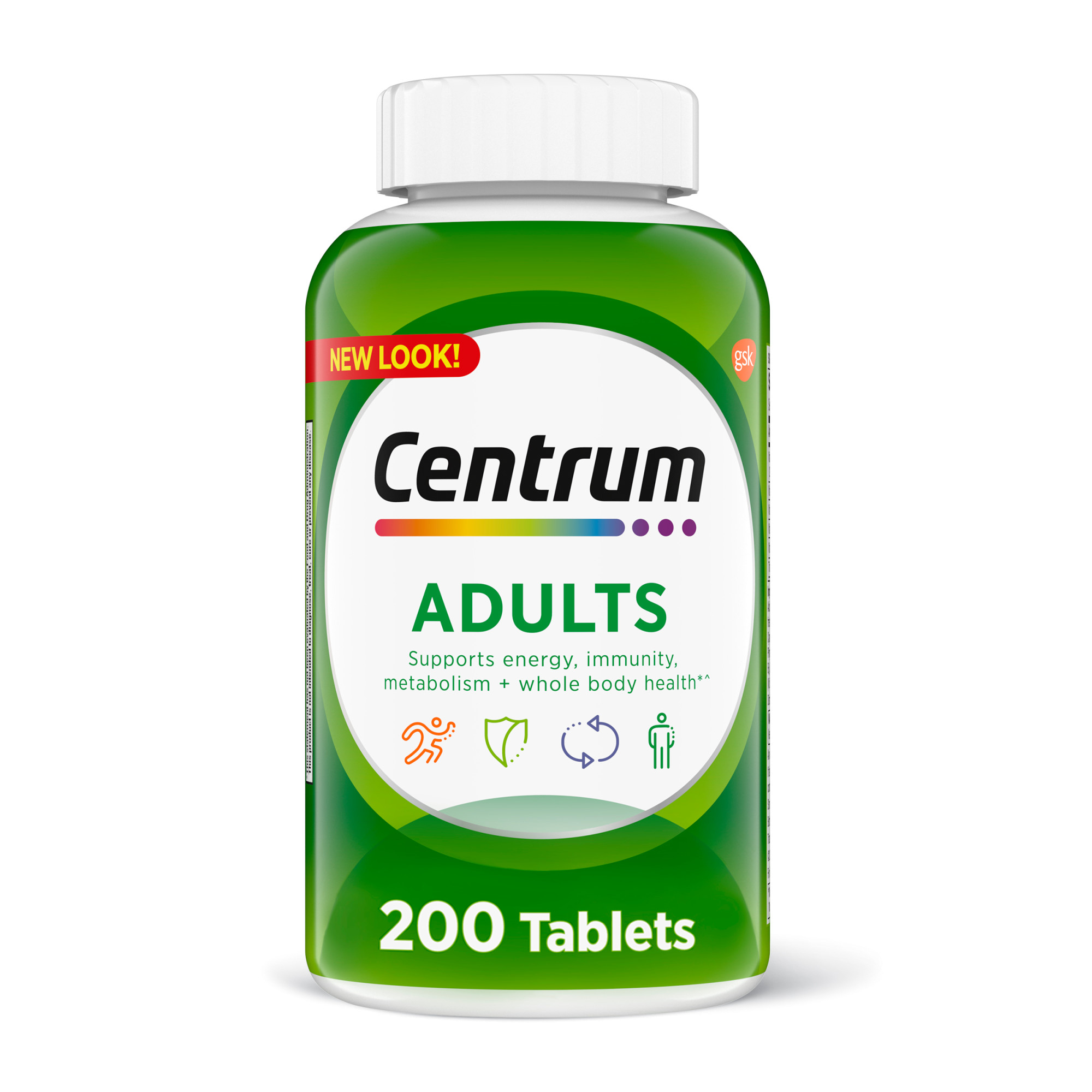 Centrum Adult Multivitamins Multivitamin/Multimineral Supplement, 200 ...