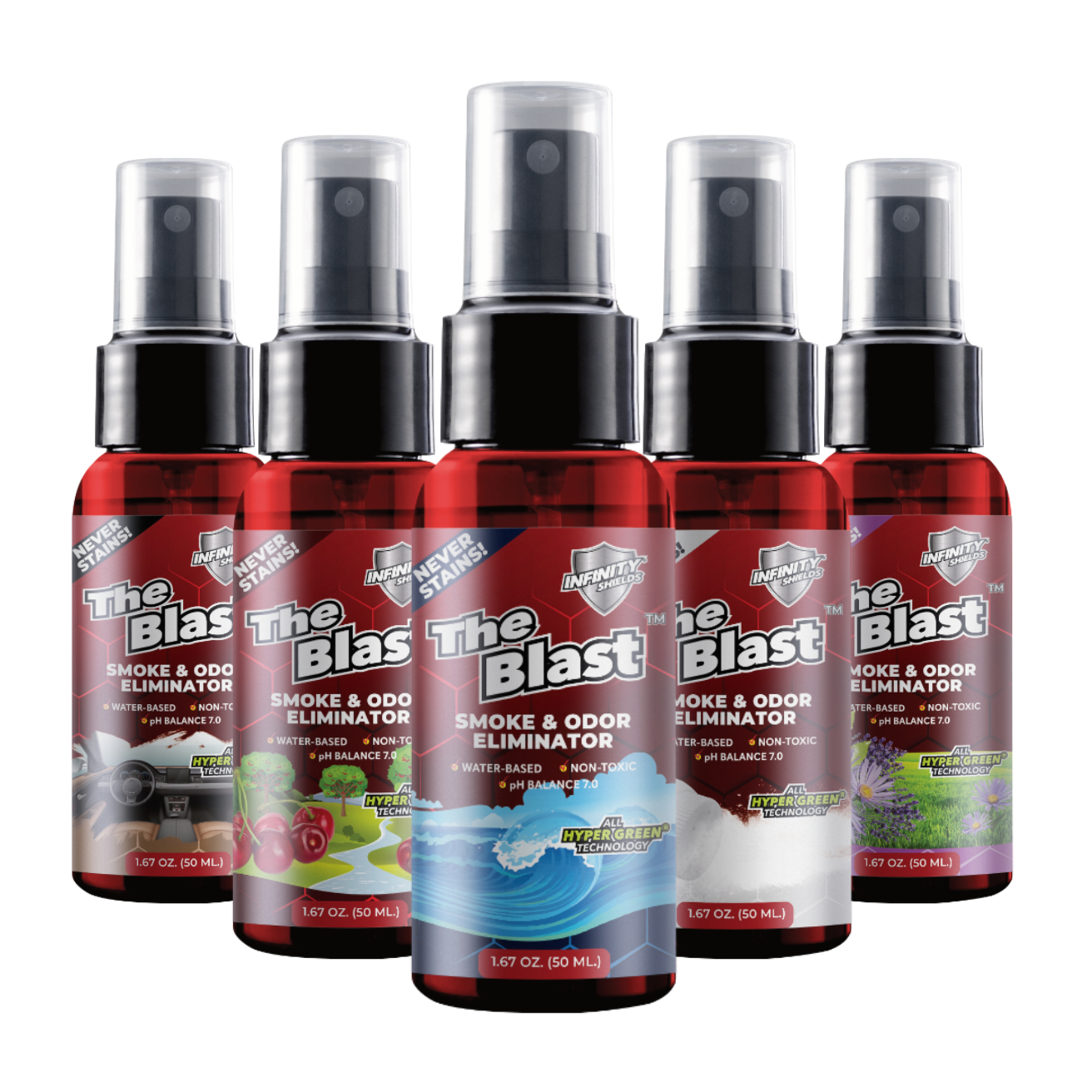 The Blast by Infinity Shields Smoke & Odor Eliminator PACK 1 (5 Mini ...