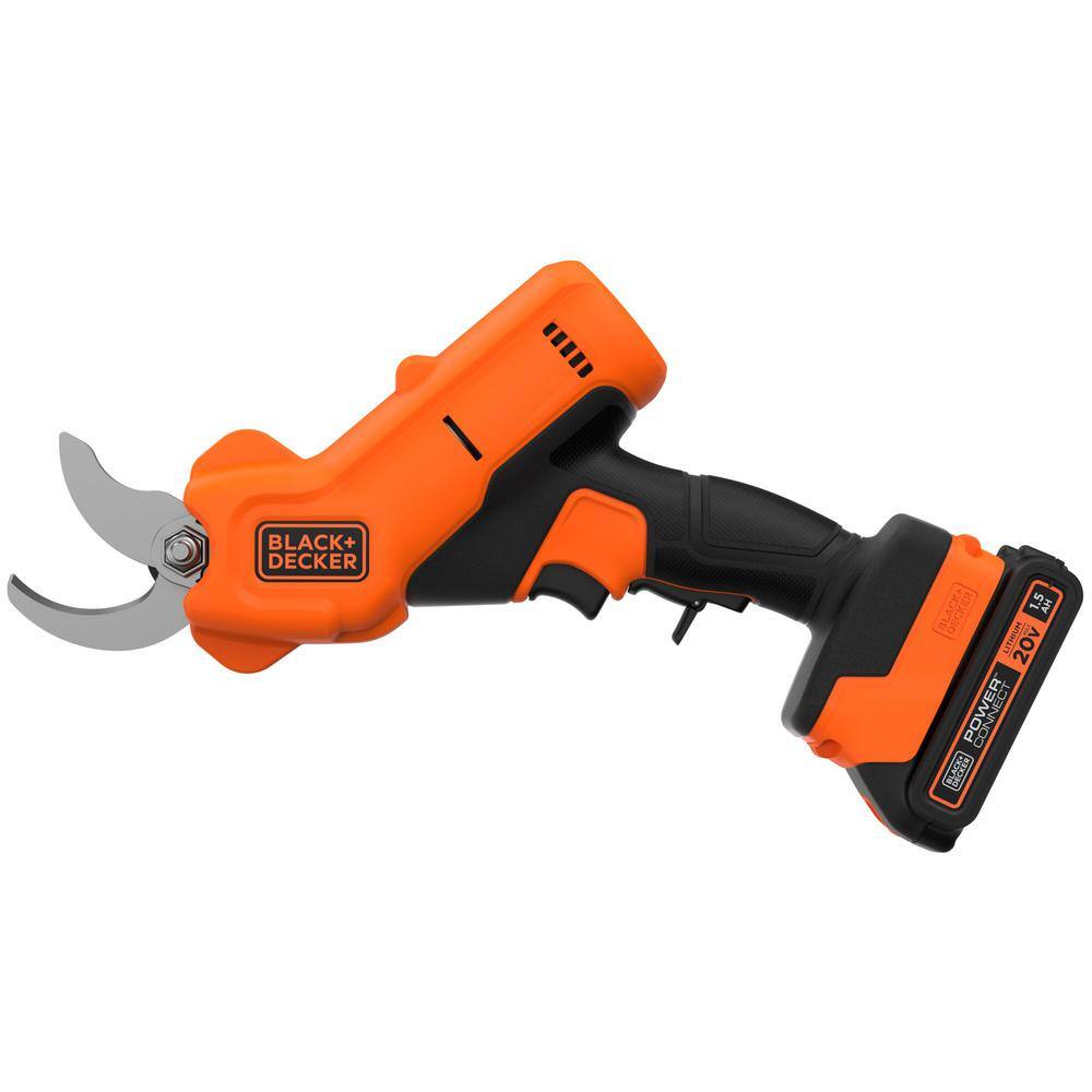 BLACK+DECKER BCPR320C1 20-Volt Cordless Electric Pruner with 1.5Ah ...