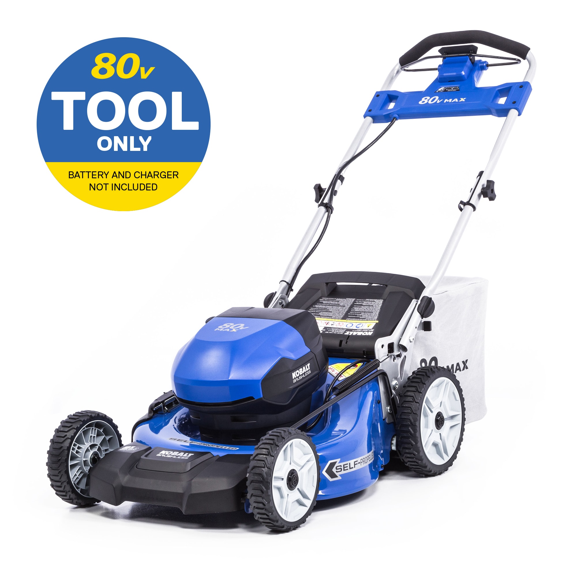 Kobalt 80-volt 21-in Cordless Self-propelled Lawn Mower (Bare Tool ...