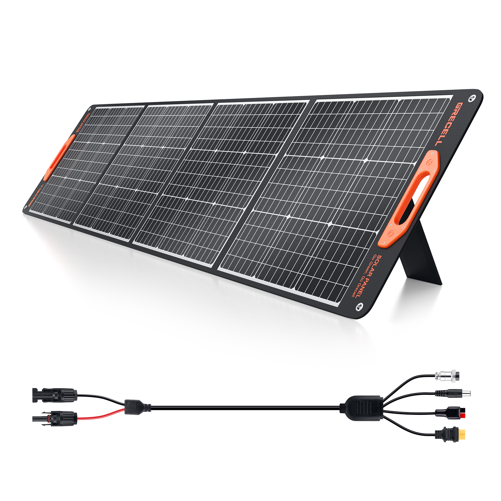 GRECELL 200W Foldable Solar Panel Portable Solar Panel Kit for Outdoor ...