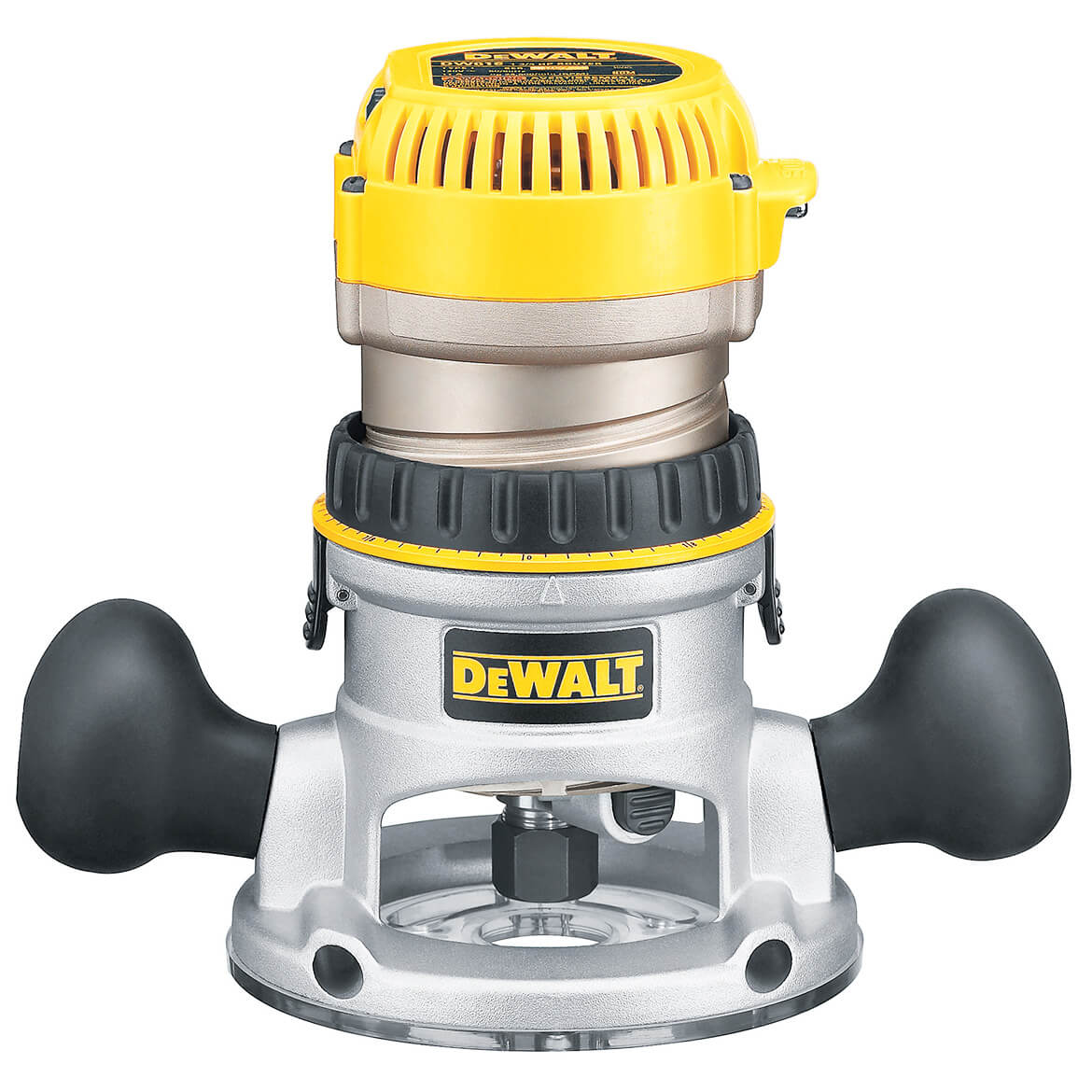 DeWALT DW618 2-1/4 HP EVS Fixed Base Woodworking Router w/ Soft Start ...