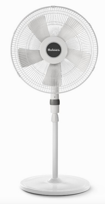 Holmes 16 Inch 3 Speed Oscillating Adjustable Stand Floor Fan - Walmart ...